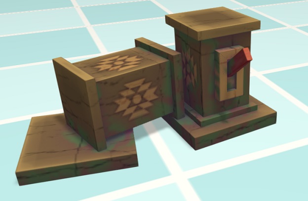 De Aztec Blocks (Azteekse Blokken) in Megaquarium